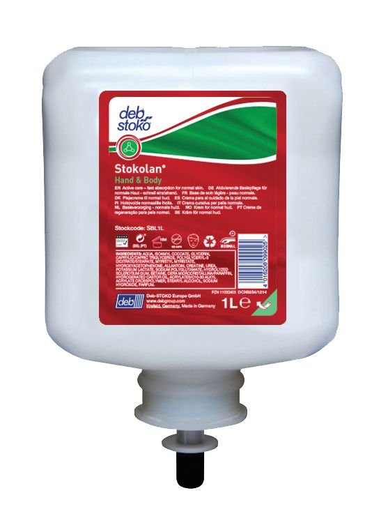 DEB Stoko Stokolan Hand And Body Blødgørende Lotion, Normal Hud 1000 ml ...